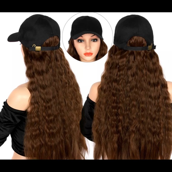 Hair | Baseball Cap With A Attach Hair Extension | Poshmark
